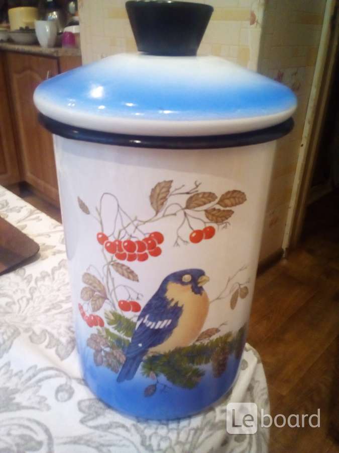 Эмалированный кувшин бидон посуда СССР, клеймо -Лось в Москве